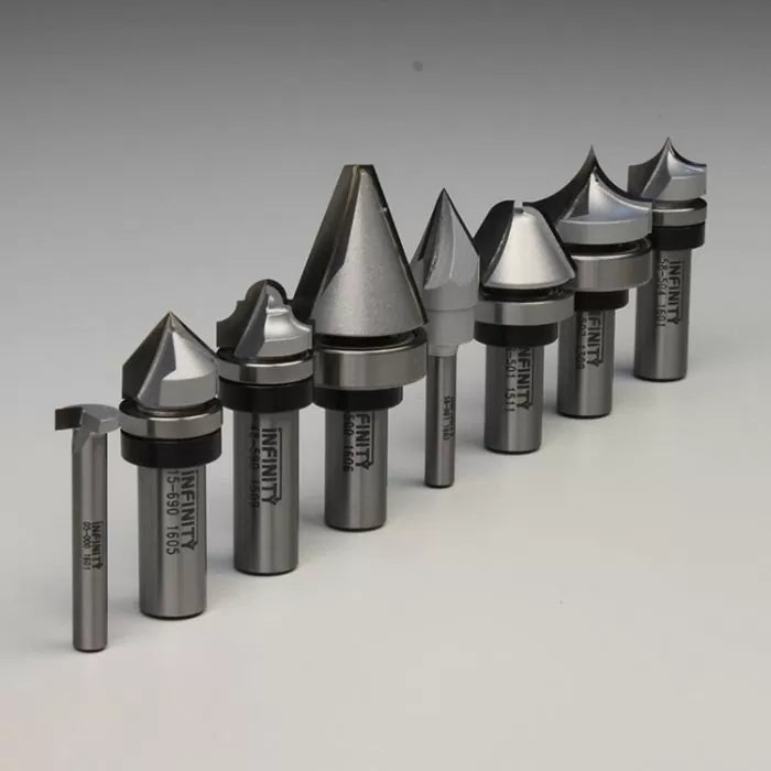 Infinity Tools 8-Pc. Sign Making Router Bit Set – Infinity Cutting Tools