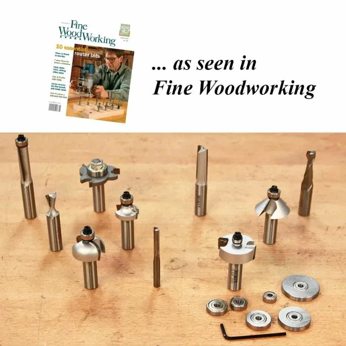 Infinity Tools 10-Pc. Essential Router Bit Set – Infinity Cutting Tools