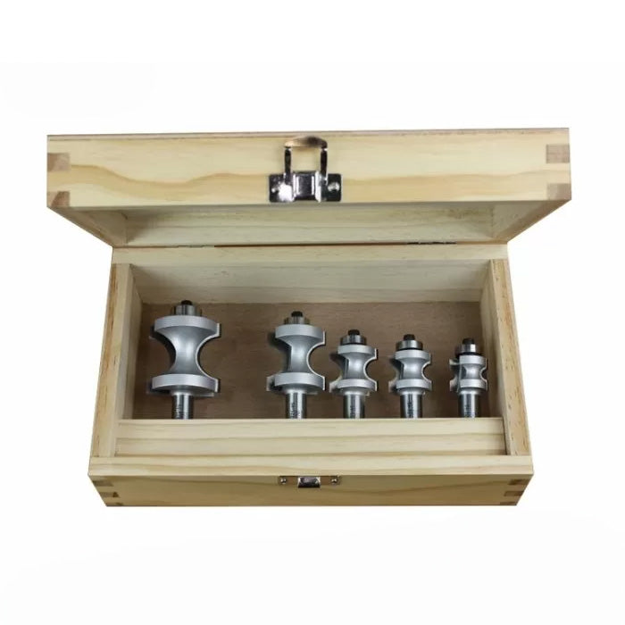 Infinity Tools 1/2" Shank 5-Pc. Bullnose Router Bit Set w/ Bearing Gui ...