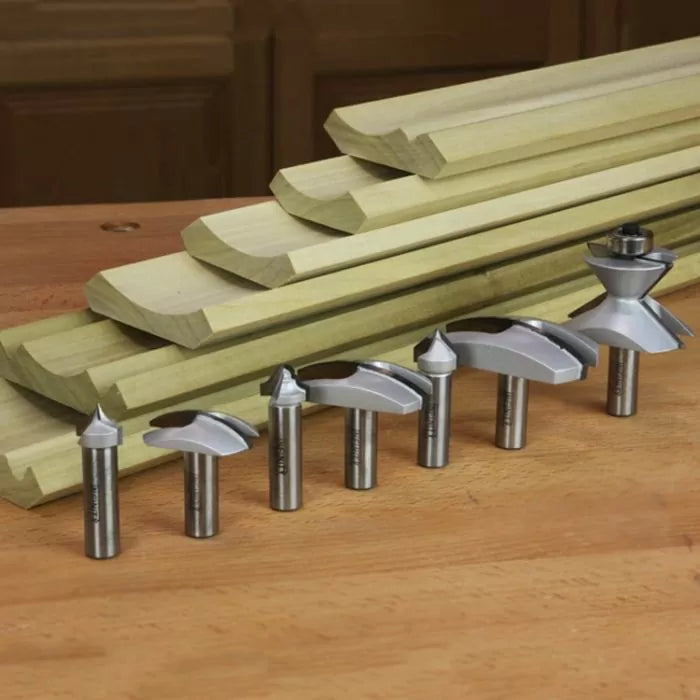 Infinity Tools 7-Piece Master Crown Molding Router Bit Set – Infinity ...