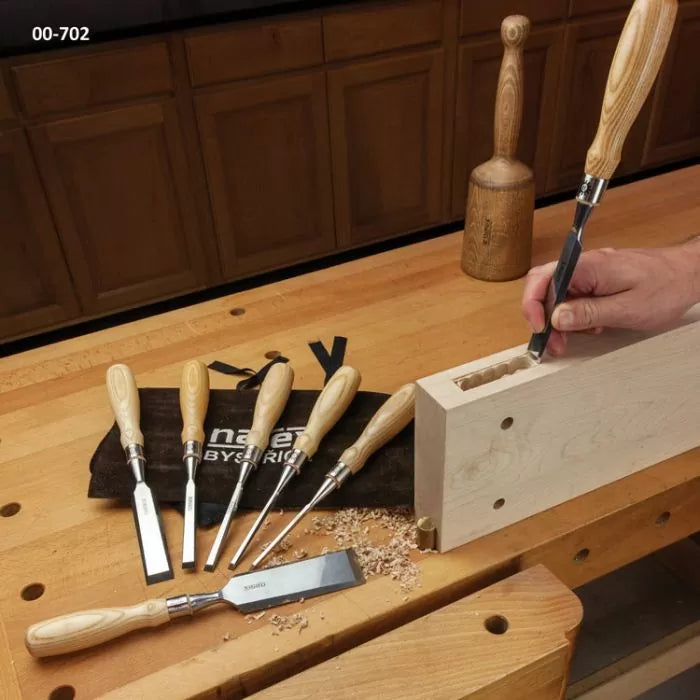 Narex 8-Pc. Richter Bevel Edge Chisels Set – Infinity Cutting Tools