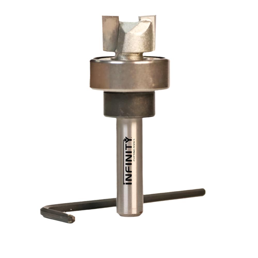 Infinity Tools 1/4" Shank Mortise & Tenon Router Bits w/ Bearing ...