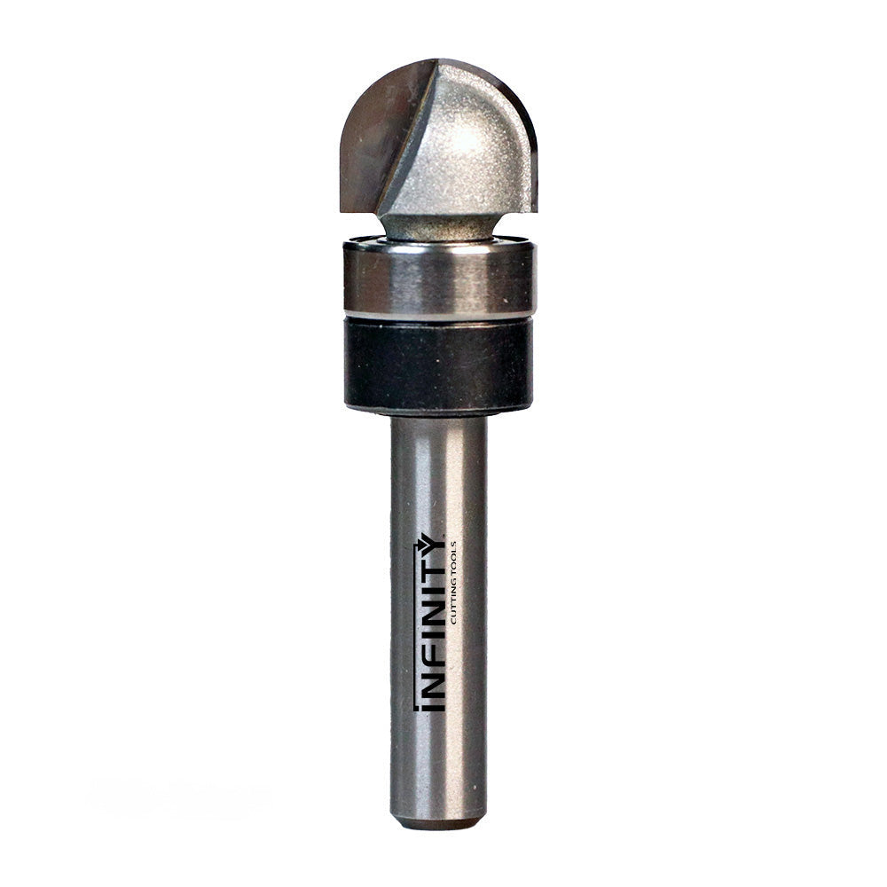 Infinity Tools 1/4" Shank Roundnose Router Bits w / Bearing – Infinity ...