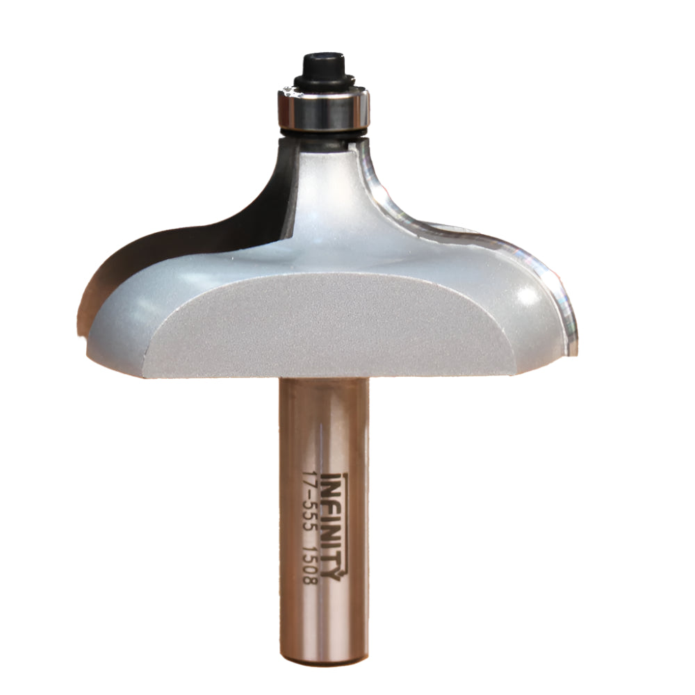 Infinity Tools 1/2" Shank 17th Century Router Bit, Classic Ogee Jumbo ...