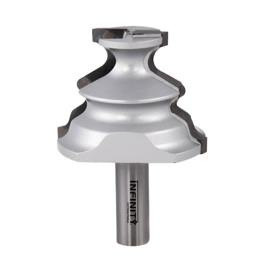 Infinity Tools 1/2" Shank Colonial Period Router Bit, Base Board Endca ...