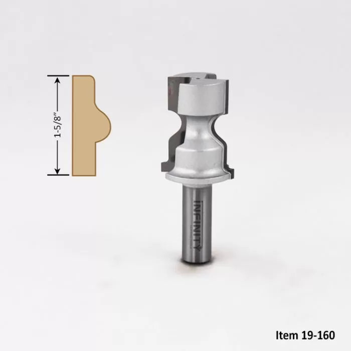 Infinity Tools 1/2" Shank 7-Pc. Colonial Period Router Bit Set ...