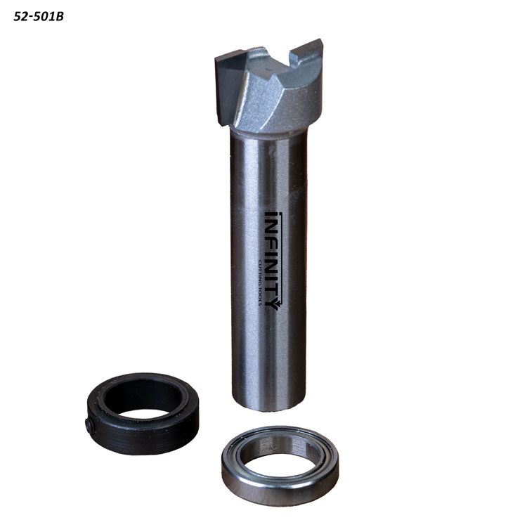 Infinity Tools 1/2" Shank Dado Router Bit w/ Bearing – Infinity Cutting ...