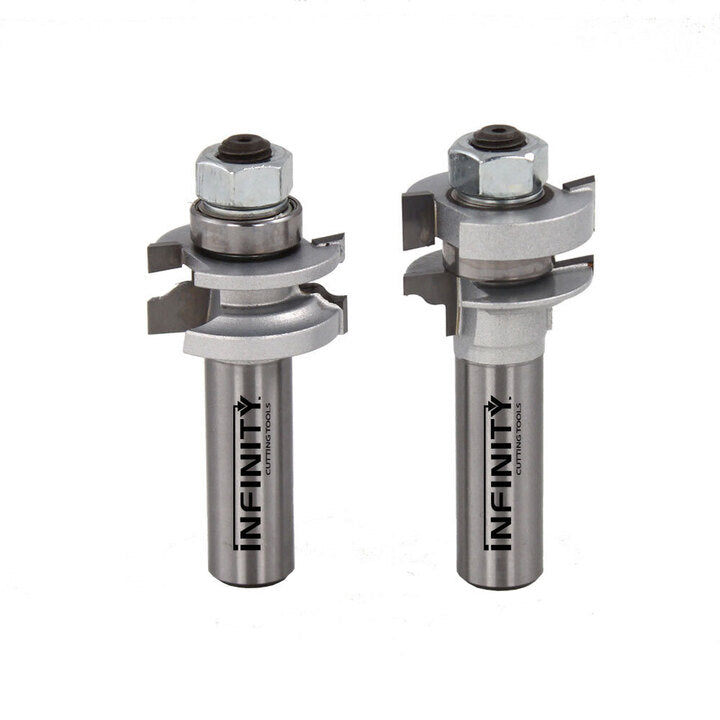 Infinity Tools 1/2" Shank Mini Rail & Stile Matched Router Bit Set ...