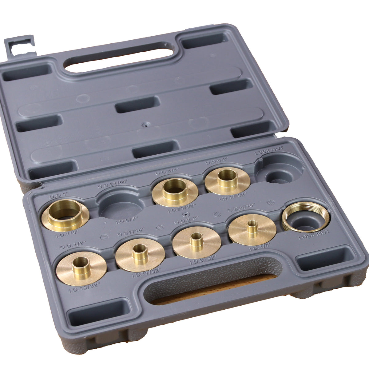 Shop Fox 10-Pc. Brass Template Guide Kit – Infinity Cutting Tools