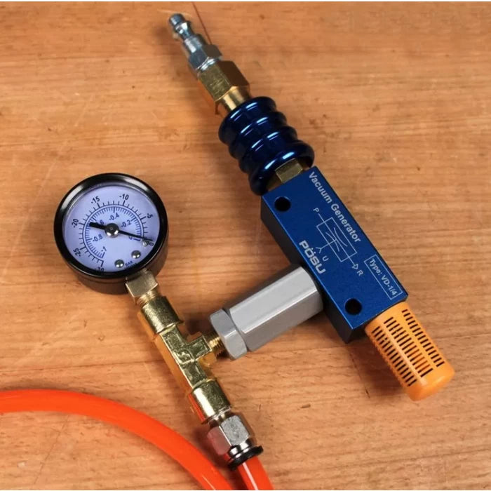 Venturi Vacuum System w/Vacuum Gauge & Fitting – Infinity Cutting Tools